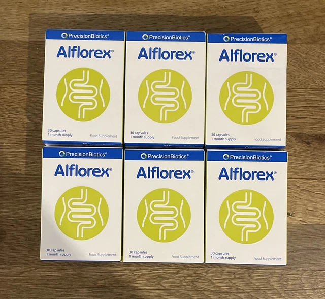 6 X Alflorex Adults Precision Biotics 30 capsules Each Daily Gut Health ...