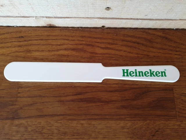 HEINEKEN BEER LAGER Foam Knife Skimmer Scraper Home Bar Perfect Draft ...