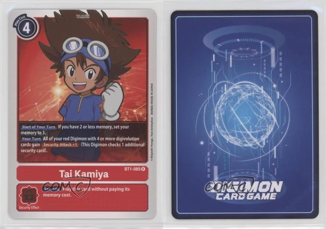 2020 DIGIMON CARD Game - Release Special Ver 1.0 - Tai Kamiya #BT1-085 $1.36 - PicClick CA