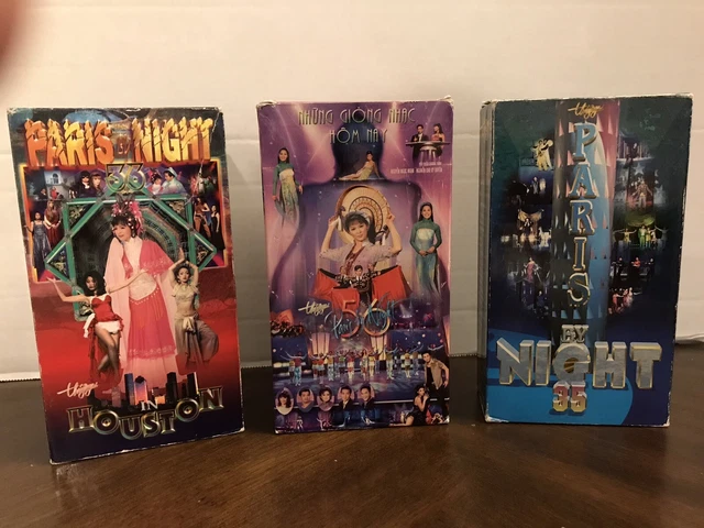 PARIS BY NIGHT VHS Lot 35 36 and 65 Vietnamese Musical Variety Show £32 ...
