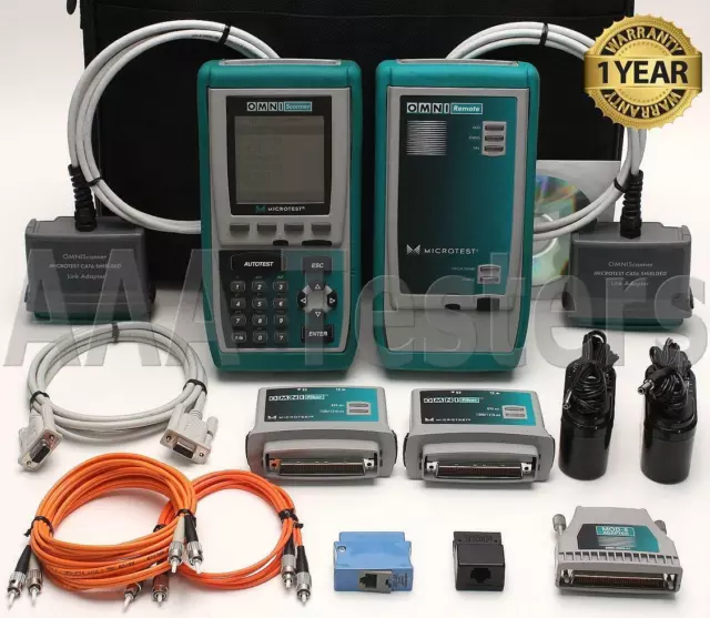 FLUKE MICROTEST OMNISCANNER Cat5e Cat6 Certifier Tester OMNI MM Fiber £ ...