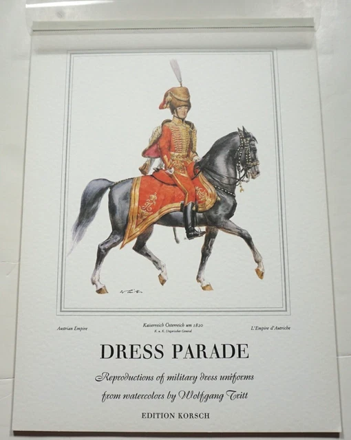 1970 DRESS PARADE Calendar Military Uniforms Art Wolfgang Tritt $40.00 ...