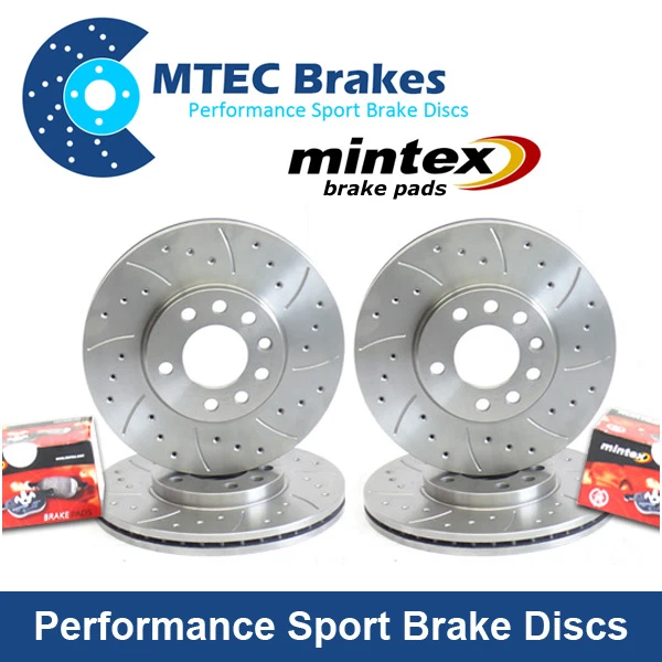 MAZDA RX8 323MM avant & Arrière Mtec Rainuré Percé Frein Disques ...