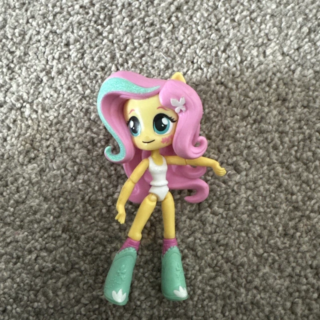 MY LITTLE PONY Equestria Girls Mini Dolls Fluttershy With White Top 12cm £9.99 - PicClick UK