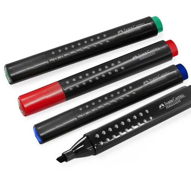 FABER-CASTELL PRISE MARQUEUR Permanent Stylo - Pointe Biseautée - EUR 5 ...