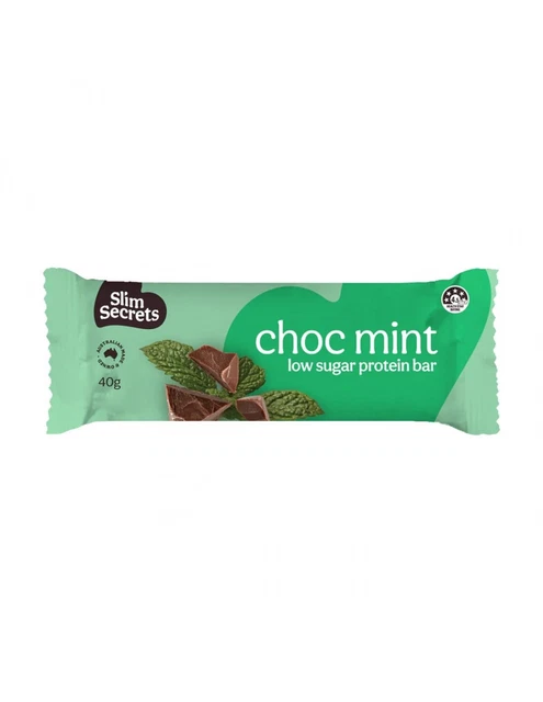 SLIM SECRETS CHOC Mint Bar 40g x 12 $39.95 - PicClick AU