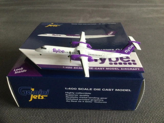 FLYBE BOMBARDIER Q400 G-ECOE Gemini Jets Model 1:400 Scale - GJBEE2162 ...