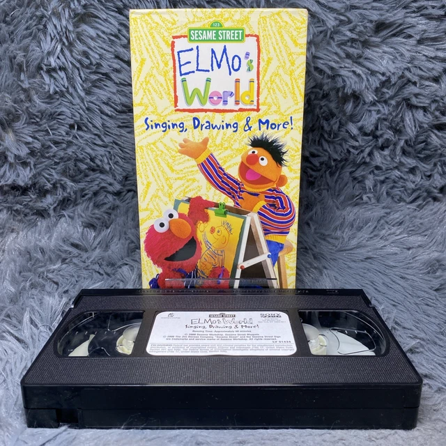 Sesame Street Elmos World Singing Drawing More Vhs Tape 2000 Cartoon Show £1812 Picclick Uk