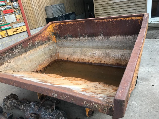 DUMPER STRAIGHT TIP body / skip X Benford Terex PT3000 3 ton dumper ...