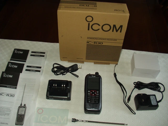 ICOM IC-R30 DIGITAL Dual Watch Radio Receiver. Pristine Condition ...