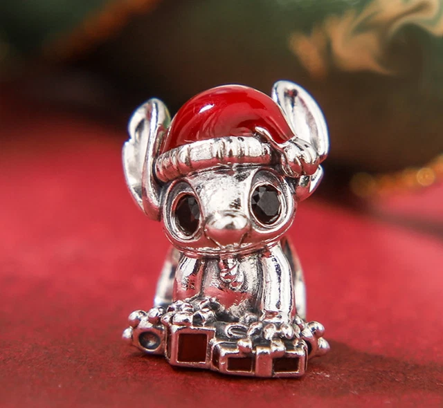 RED HAT CHRISTMAS Lilo & Stitch Pandora Charm Sterling Silver ALE 925 ...