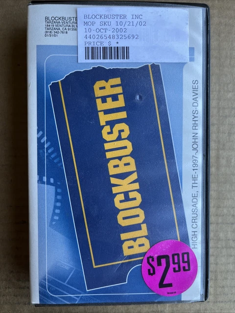 THE HIGH CRUSADE VHS Blockbuster Rental Case & Cover Hardshell Vintage ...