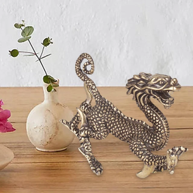 STATUE DE DRAGON Chinois En Laiton, Animal Mythologique, 8x6,5 Cm, Pour Le EUR 9,72 - PicClick FR