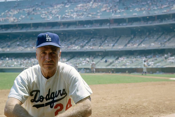PORTRAIT OF LOS Angeles Dodgers Manager Walter Alston 1963 Old Baseball ...