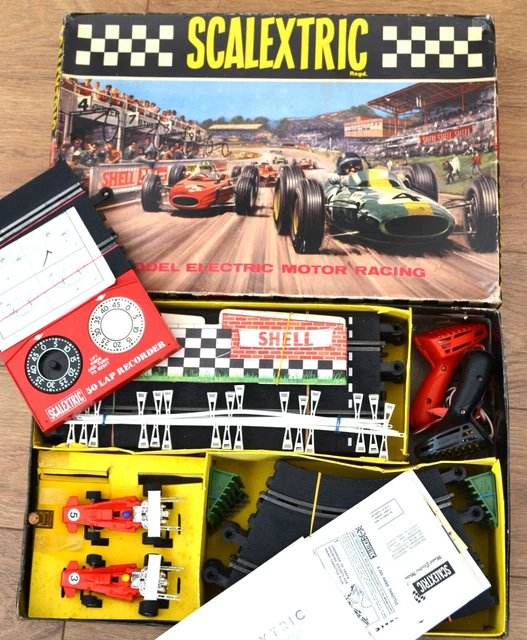 VINTAGE SCALEXTRIC SET 50 - SCALETTI ARROWS aerofoil version £42.32 ...
