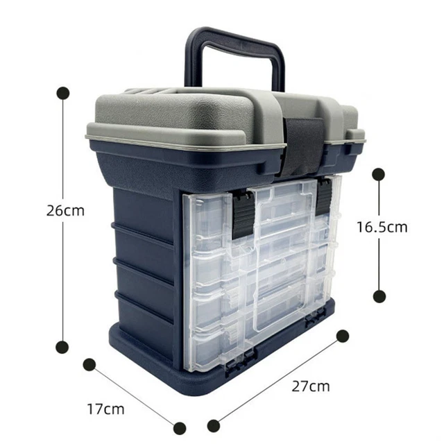 4 TRAYS HEAVY Duty Removable Fishing Tackle Box for Terminal Tackle ...