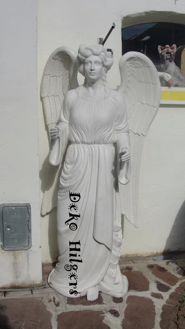 ENGEL FIGUR LEBENSGROSS Gartenfigur Dekofigur Amor Skulptur Statue Groß ...