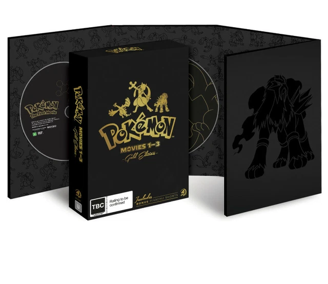 POKEMON MOVIES 1-3 1 2 3 Gold Edition Dvd New Sealed Region 4 $199.99 ...