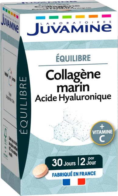 JUVAMINE - EQUILIBRE - Collagène Marin et Acide Hyaluronique - Vitamine ...