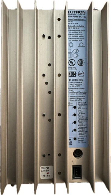 LUTRON HOMEWORKS ADAPTIVE Phase Power Module HW-RPM-4A-120 $97.75 ...