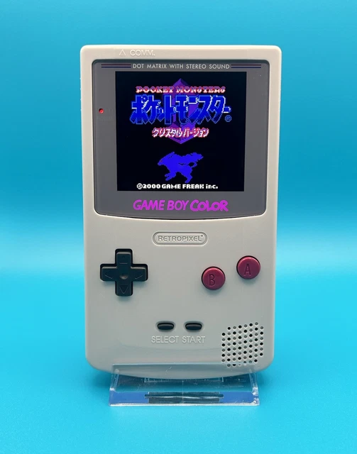 NINTENDO GAMEBOY COLOR with IPS Screen Mod, Custom DMG Grey Shell And ...
