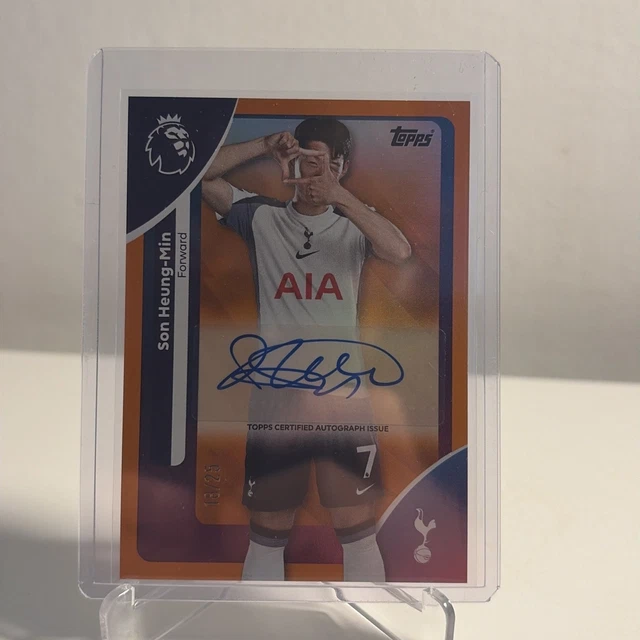 TOPPS 2026 PREMIER League Son Heung-Min Orange Parallel Autograph 18/25 £177.48 - PicClick UK