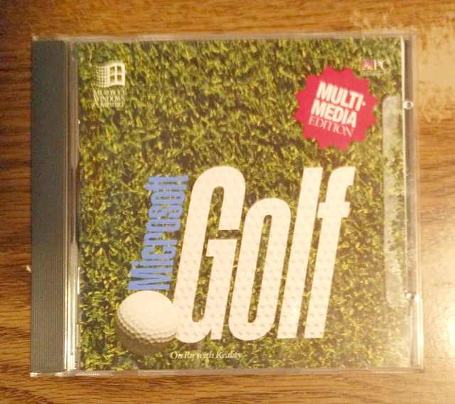 MICROSOFT GOLF WINDOWS MS-dos jeu informatique vintage ancien très bon ...