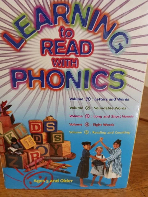 LEARNING TO READ With Phonics 5 volume VHS series. Factory sealed. £14. ...