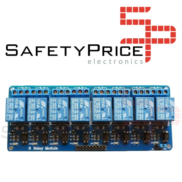 8 CHANNEL 5V Arduino, Raspberry Pi, Pic, AVR, ARM IoT Projects RELE ...
