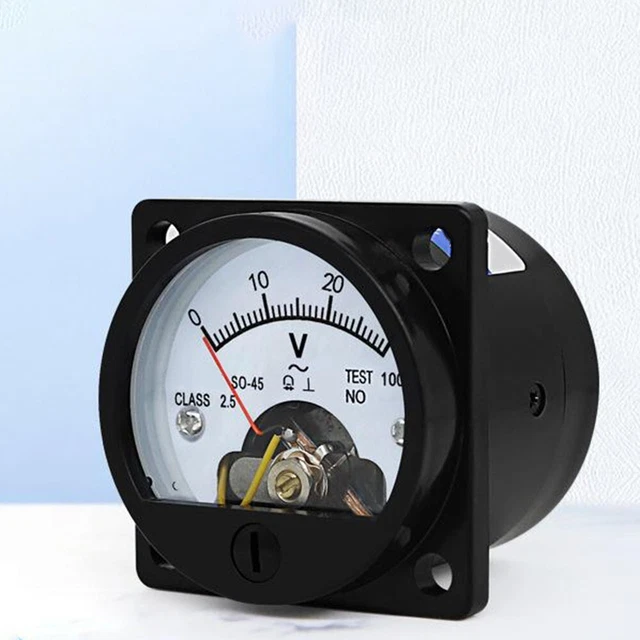 SO45 POINTER AC Voltmeter Digital Dial Accurate Indication Clear Scale ...