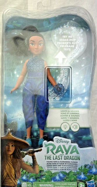 DISNEY RAYA AND the Last Dragon Young Raya Doll with Kumandra Flower ...