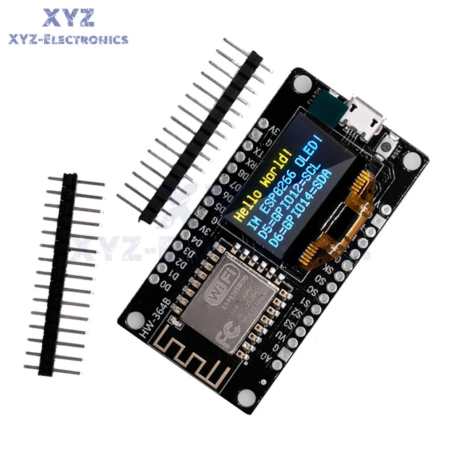 NODEMCU ESP8266 DEVELOPMENT Board 0.96'' OLED Display ESP-12F CH340 for ...
