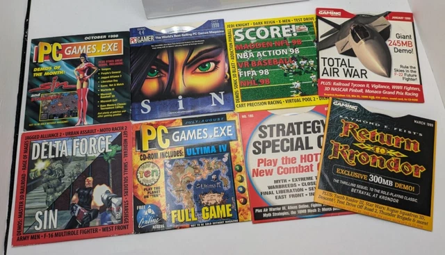 LOT OF PC Games Gamer Computer Games Magazine Demo Discs CD-ROMs from ...