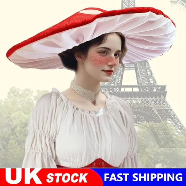 POLYESTER RED MUSHROOM Hat Toad Hat Mushroom Costume Party Funny ...