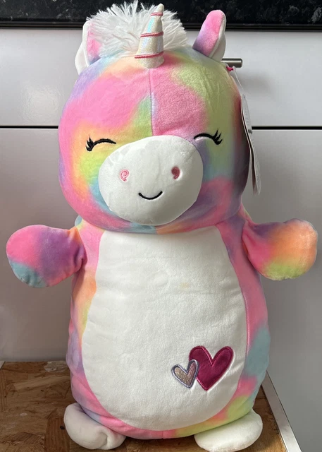 SQUISHMALLOWS HUG MEES Franca the Unicorn 20” Plush, Rainbow Hearts ...