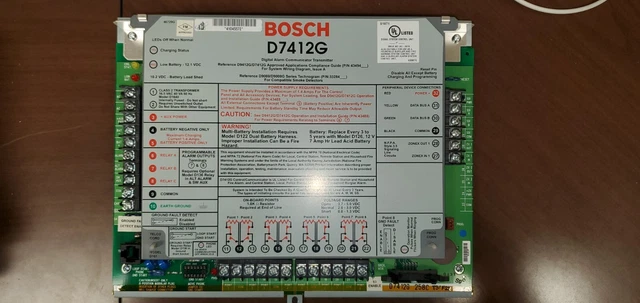 BOSCH D7412G FIRE Alarm Control Panel. Factory Reset. V 6.60 / 6.10 £37 ...