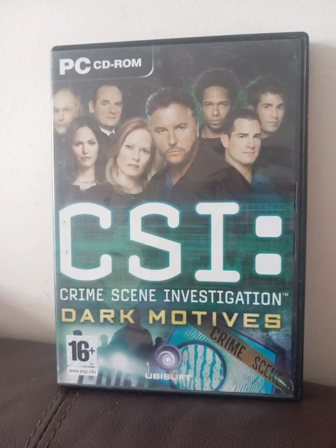 CSI : CRIME Scene Investigation - Dark Motives (PC CD Rom) 3 disques ...