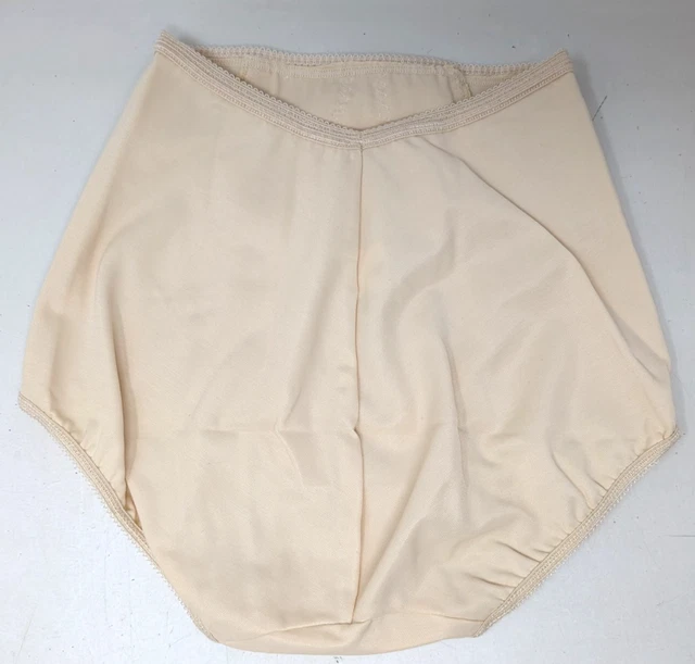 VINTAGE JCPENNEY 3694 Medium M Nylon Beige Panty Brief Girdle Shaper ...