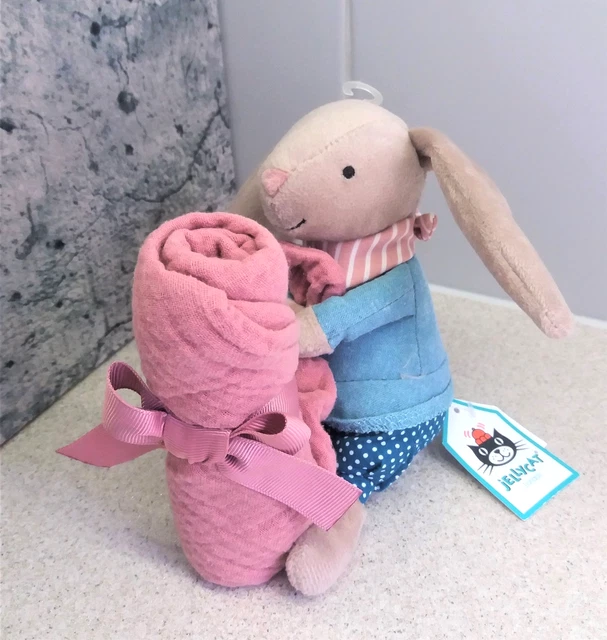 JELLYCAT LITTLE RAMBLER Bunny Soother ~ BNWT Riverside Rabbit Comforter ...