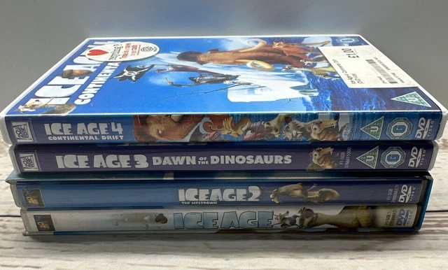 ICE AGE DVD Set 1 2 3 4 Bundle Lot Preloved Region PAL 2 Animation ...