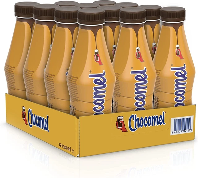 CHOCOMEL ORIGINAL DUTCH Chocolate Milk Drink 300ml bottle (Pack of 12 ...
