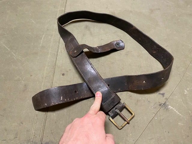 ORIGINAL WWI WWII Us Army Sam Browne Field Waist Leather Belt- Medium ... ORIGINAL WWI WWII Us Army Sam Browne Field Waist Leather Belt- Medium ...