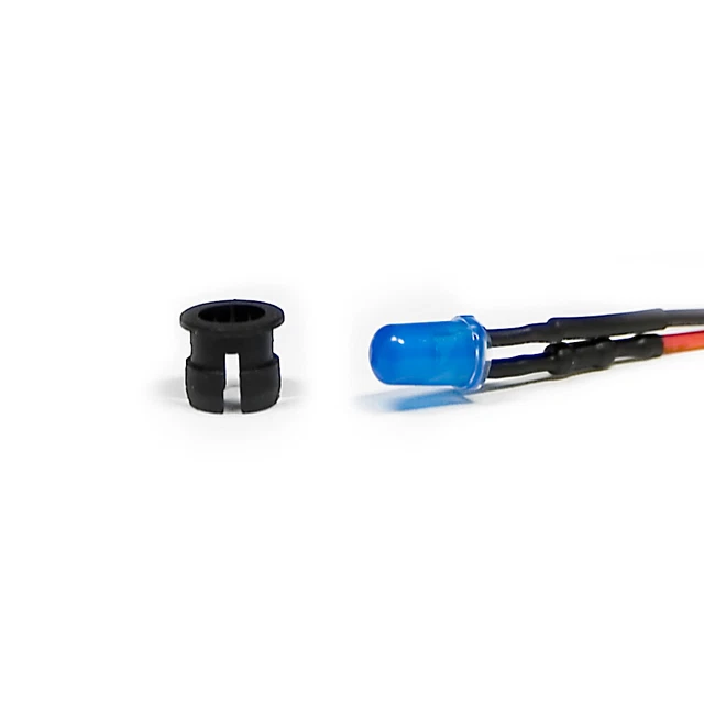 10 X VERKABELTE Diodes LED + Plastique Support Pre Filaire Bleu ...