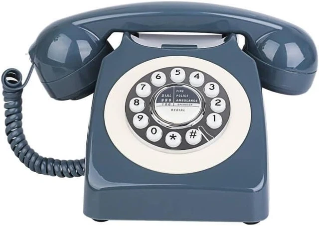 RETRO LANDLINE TELEPHONE Classic Vintage Corded Phone Old Fashioned ...