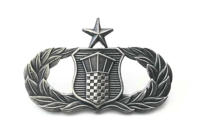 VINTAGE AIR FORCE USAF Senior Air Traffic Controller Badge Lapel Pin ...