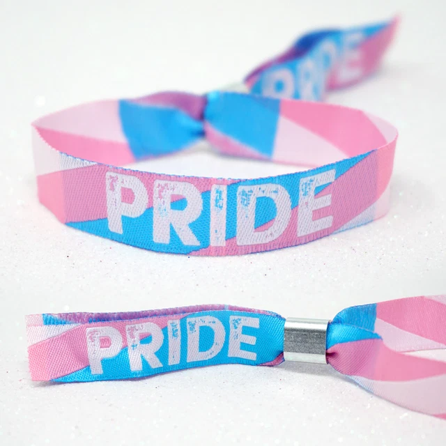 TRANS PRIDE WRISTBAND - LGBT Transgender Pride Parade Bracelets - Gay ...