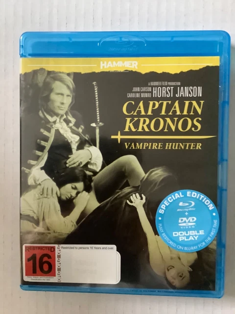 CAPTAIN KRONOS VAMPIRE HUNTER Region B Blu-ray DVD combo Horst Janson Hammer £5.92 - PicClick UK