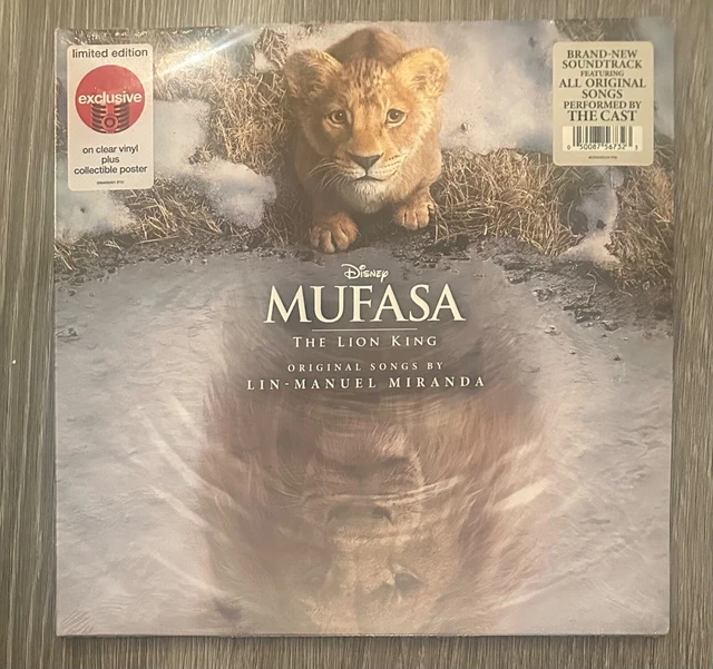 DISNEY MUFASA THE Lion King - Clear Vinyl LP + Poster New Sealed £14.62 ...