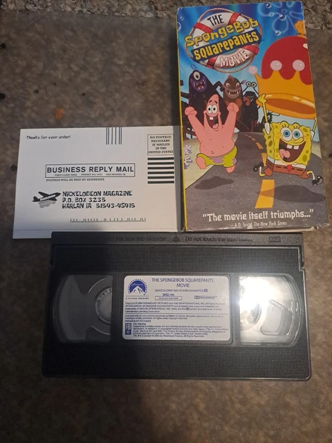 VERY RARE TESTED The Spongebob Squarepants Movie VHS MAGAZINE ORDER ...