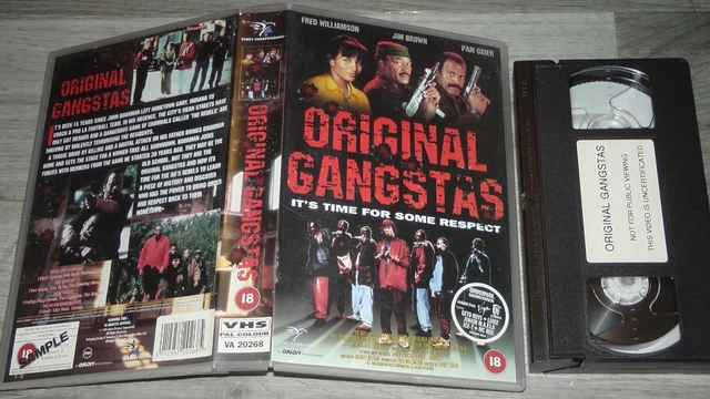 ORIGINAL GANGSTERS VHS Video Big Box Timecode Sample Dealer Rental Tape ...